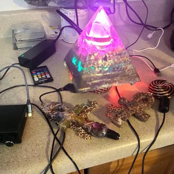 9ft" PEMF Field) Rodin Coil Vortex Orgone Generator Amplifier Powered. BT Audio Enabled Magnet ...