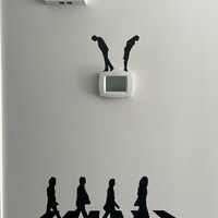 Falling Man Light Switch Fabric Sticker Man Push Vinyl Wall - Etsy Israel