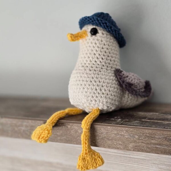 PATTERN/INSTRUCTIONS Seagull, Amigurumi Pattern, Seagull Pattern ...