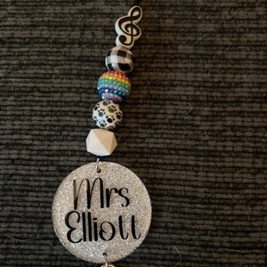 Red, White, and Blue Leopard Print Silicone Bead Keychain Wristlet - Etsy