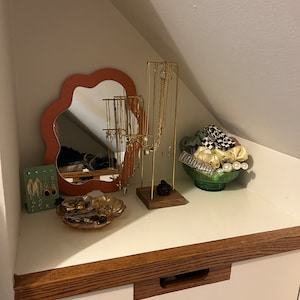 Evil Eye Wall Mirror, Wooden Evil Eye Decor, All Seeing Eye Boho Mirror ...