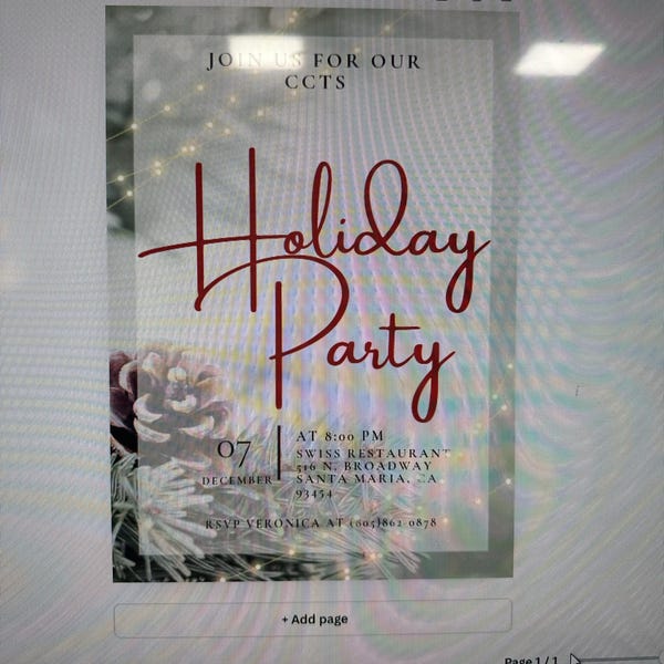Editable Holiday Party Invitation Template, Christmas Party Invite ...