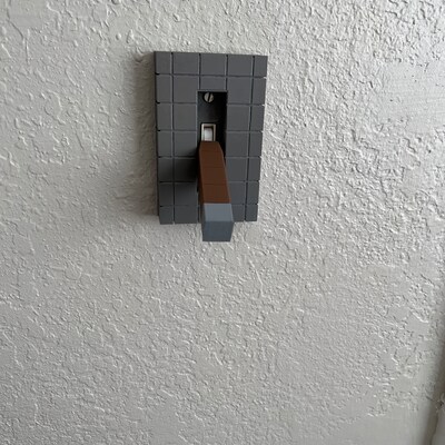 Minecraft-inspired Lever Light Switch Plate - Etsy