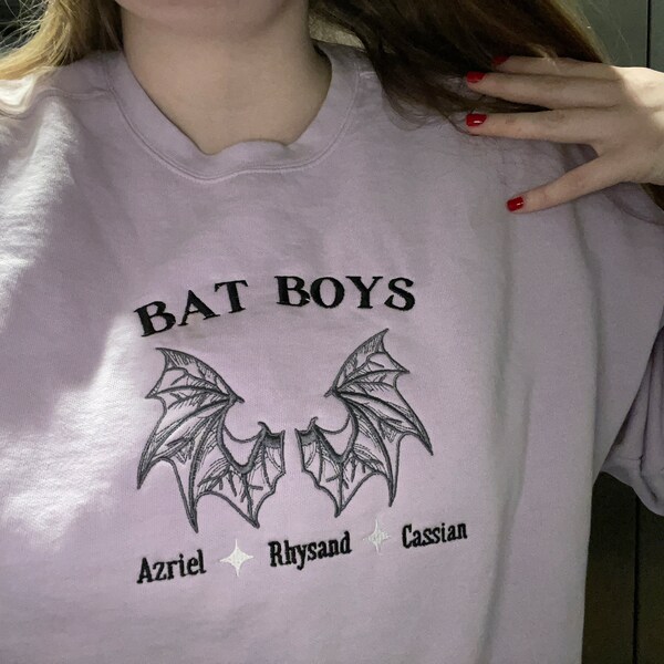 Bat Boys Sweatshirt / LICENSED ACOTAR Merch / Embroidered Acotar ...