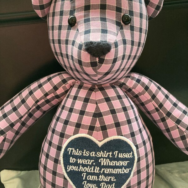 Memory Bears,custom Made ~ Keepsake Bears~with Memory Heart Saying ...