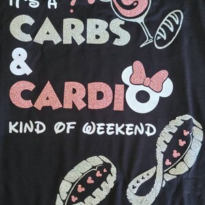 Carbs & Cardio Disney Themed Race Shirt Women's Disney - Etsy