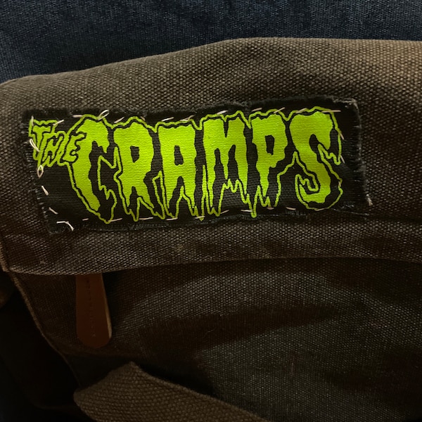 The Cramps "logo" DIY Patch- Punk Crust Black Flag off Leftover Crack ...