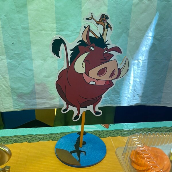 Lion King Themed Party Table Centerpieces, Simba, Nala, Mufasa Circle ...