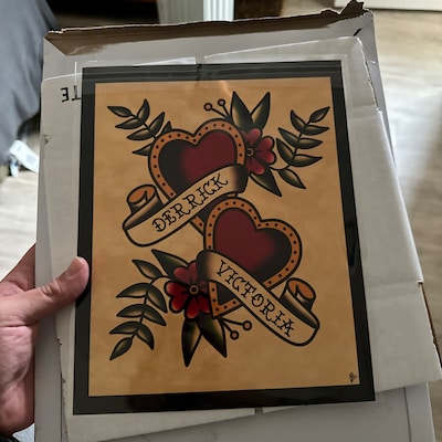 American Traditional Cowboy Tattoo Flash Art Print - Etsy