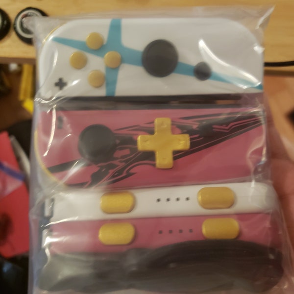 Custom Xenoblade Chronicles Mythra Pyra Themed Nintendo Switch Joy-con ...