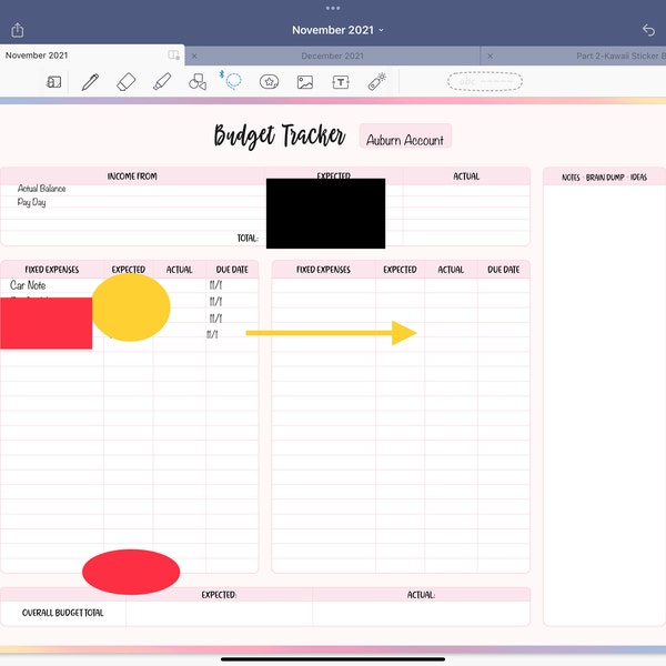 Digital Budget Planner Goodnotes Template, Digital Financial Planner ...