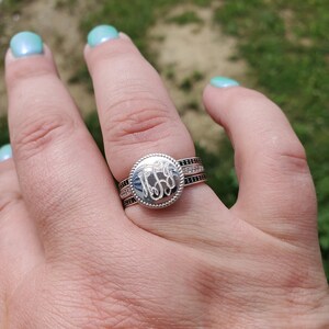 Stainless Steel Stacking Rings / 3mm HANDSTAMPED Stacking | Etsy