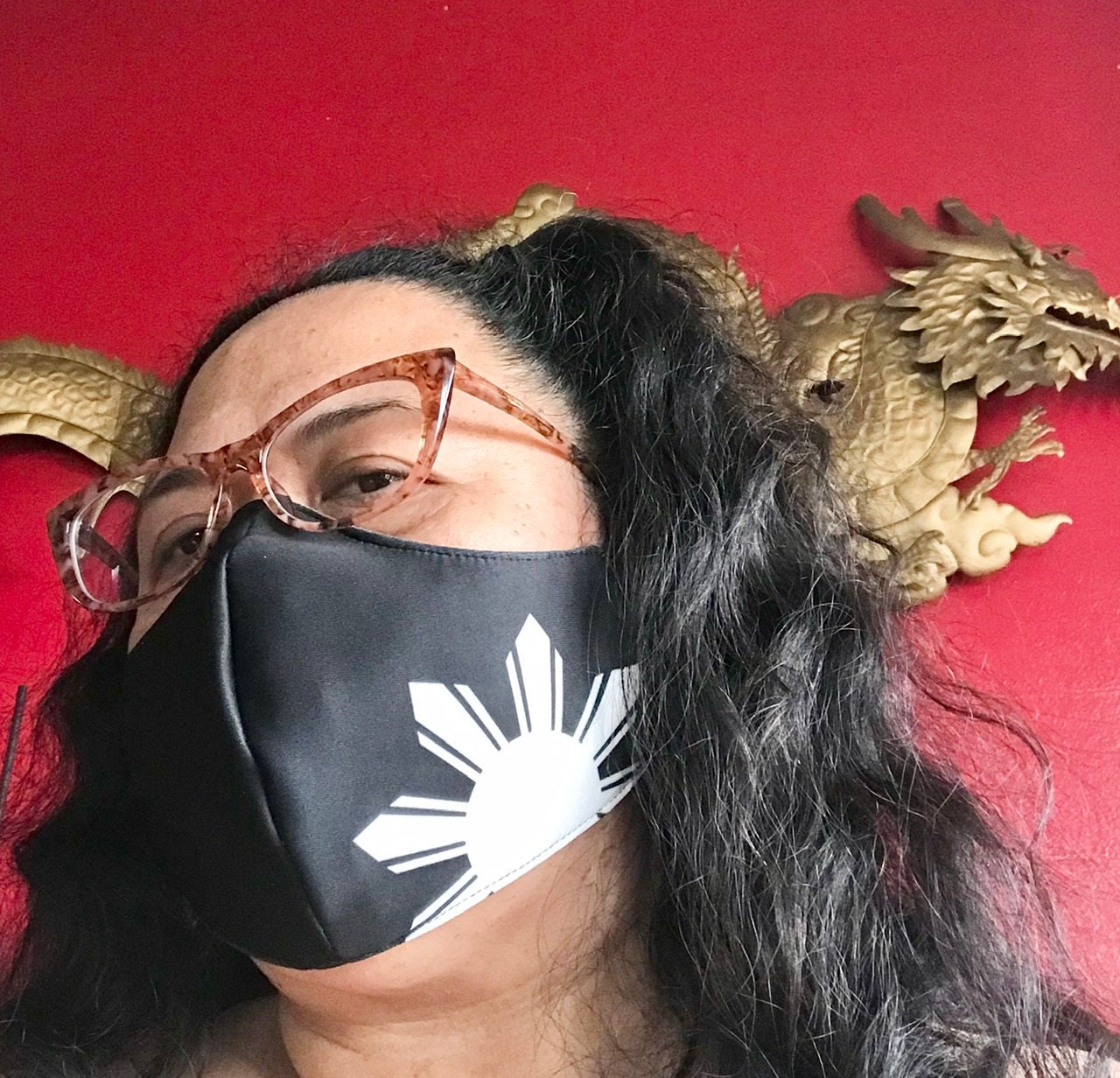 FACE MASK Filipino SUN Symbol Philippine Flag Neoprene with Pocket ...