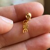 1PC 24K Gold Spacer Beads Antique Gold Spacers 999 Gold Beads for ...