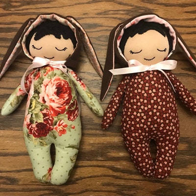 Diy Rag Doll Sewing Kit, Make Your Own Fabric Doll, Doll Making Supply ...