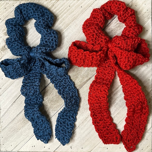Bigger the Bow Scrunchie // Crochet Pattern PDF // Hair Accessory ...