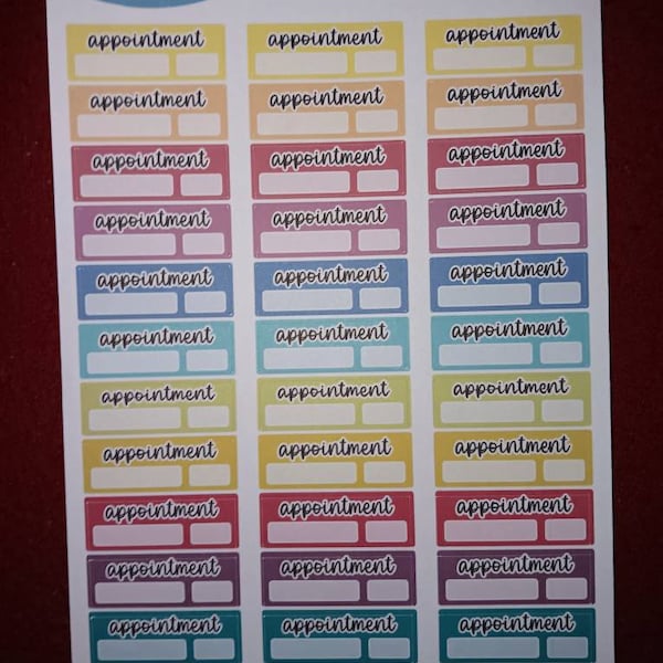IEP Meeting Box Planner Stickers, Appointment Stickers, Meeting ...