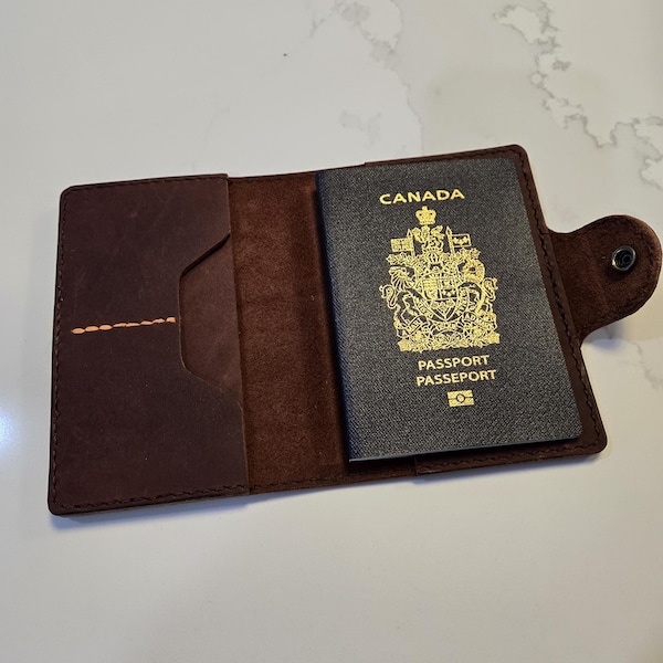 Leather Passport Case Pattern, Leather Passport Cover Template, /A4 and ...