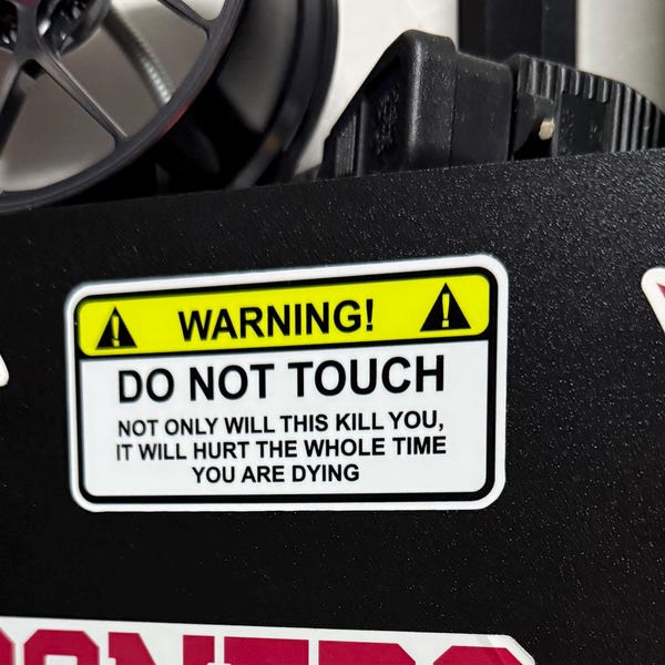 Warning Check Blinker Fluid Every 10,000 Miles Sticker - Decal - Vinyl ...