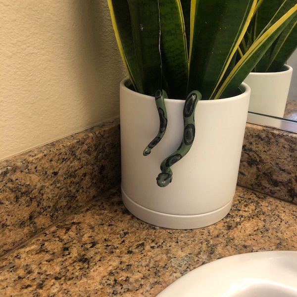 1 Snake Sculpture, or Bookcase Snake, or Planter Snake, or Table Top ...