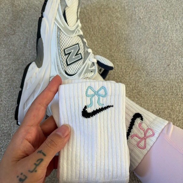 Personalised Nike Socks Initials - Etsy UK