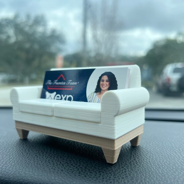 Couch/sofa Style Business Card Holder - Loyalty Punch Card Stand ...