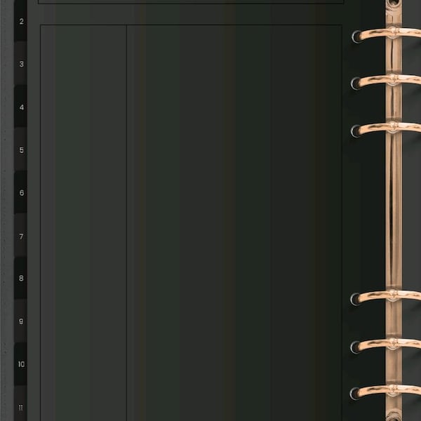 Dark Mode All-in-one Digital Planner 2024, 2025, 2026, Undated Digital ...