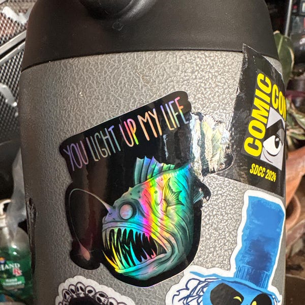 Devil Ray Tarot Holographic Sticker - Etsy