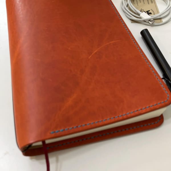 Leather Notebook Wallet, EDC, Small Wallet, Free Pen & Notebook, Full ...