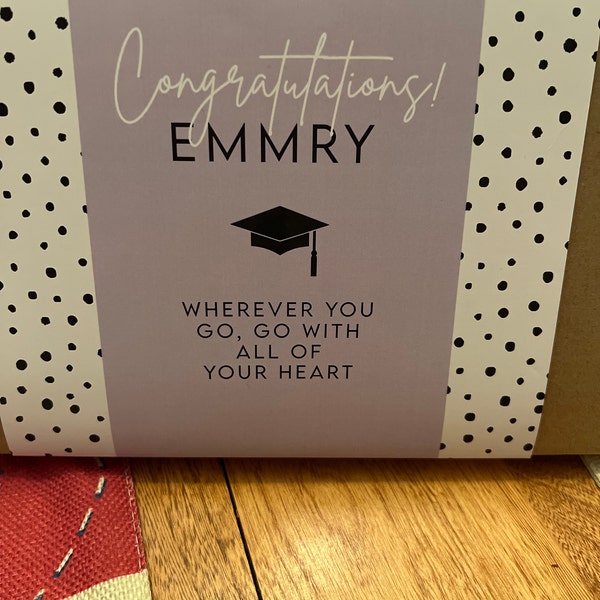 Personalised Graduation Gift Box, Letter Box Gifts, Graduation Present ...