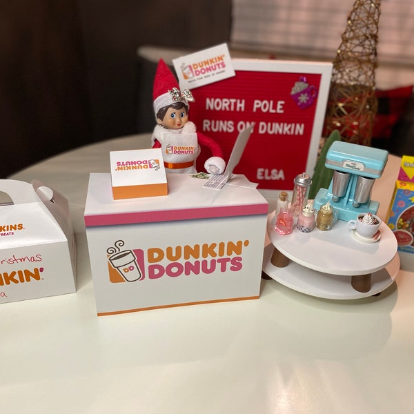 Dunkin Donuts Elf Display Prop, Doll Costume, Elf Clothes, Christmas ...