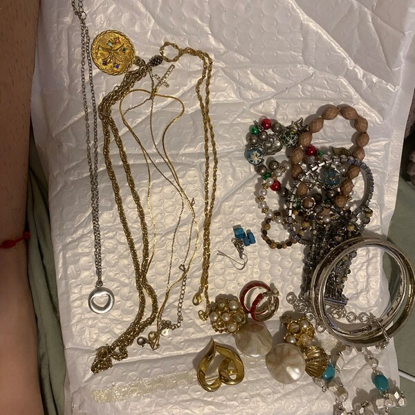 Craft Jewelry Lot Damaged Random Bag, Single Earrings Possible Sterling ...
