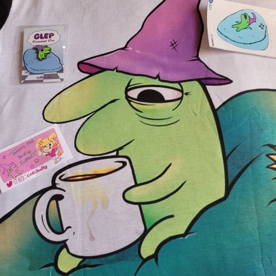 Smiling Friends Glep Hard Enamel Pin 1in. - Etsy