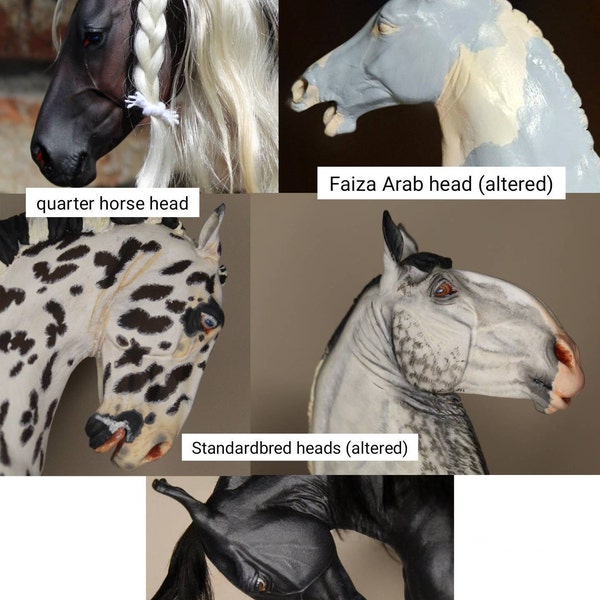 RESIN 1:9 Mule "daisy" Replacement Head + Ears for Customizing Breyer ...