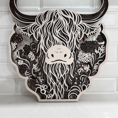 Multilayer Rooster Chicken Laser Cut File 3D Layered Rooster Layered ...