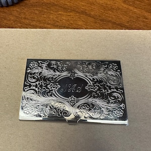 Personalized Business Card Case, Monogrammed Credit Card Holder ...