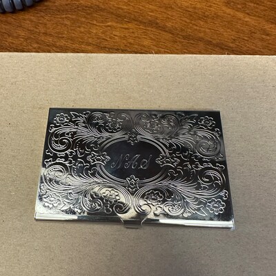 Personalized Business Card Case, Monogrammed Credit Card Holder ...