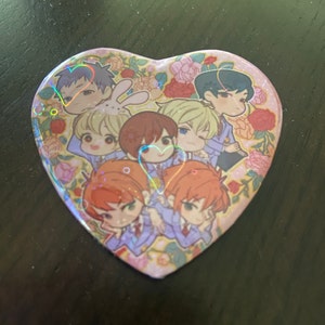 OHSHC Ouran High School Host Club Chibi Heart Holographic Sparkle Heart ...