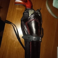 Cowboy Western Fast Draw Leather Holster Fits Colt SAA 1873 Ruger ...