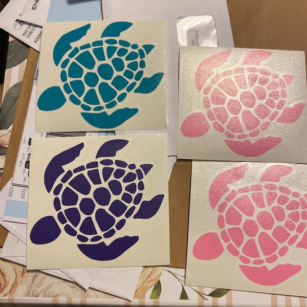 Sea Turtle Premium Waterproof Vinyl Decal Stickers for Laptop Phone Car ...