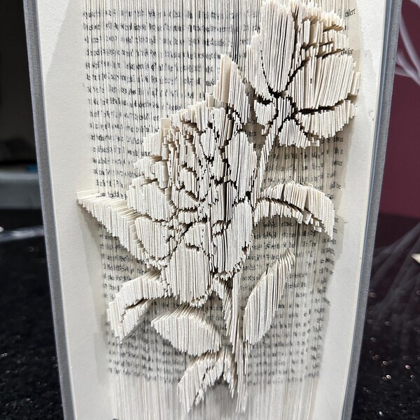 Pattern Only - Flowers Book Folding - Cut and Fold - Book Folding ...