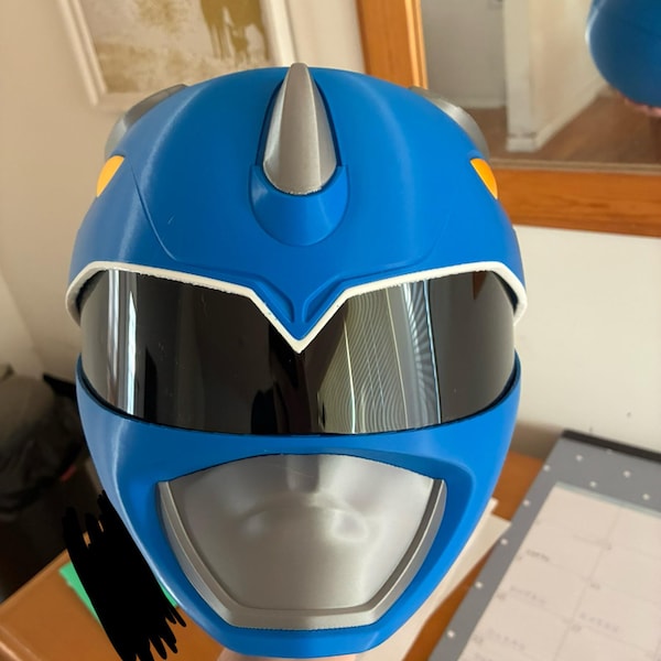 Blue Ranger Helmet Mighty Morphin Power Rangers MMPR Wearable ...