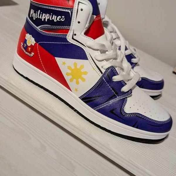American Flag High Tops, National Flag, United States Flag Shoes, Red ...