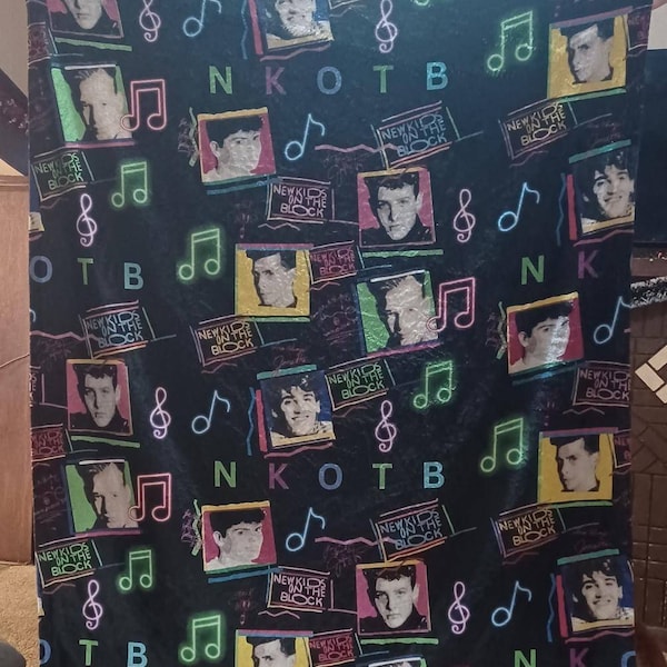 Retro 80s NKOTB Concert Tee - Vintage New Kids on the Block Design for ...