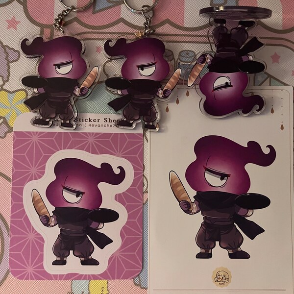 CUSTOM Keychain Standy Chibi Anime Character Commission Couple Fanart ...