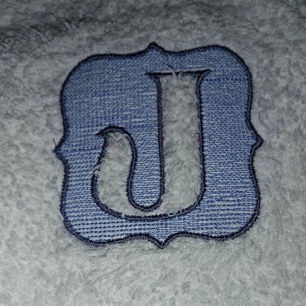Embossed Monogram Towel Machine Embroidery Designs A-Z Assorted Sizes ...