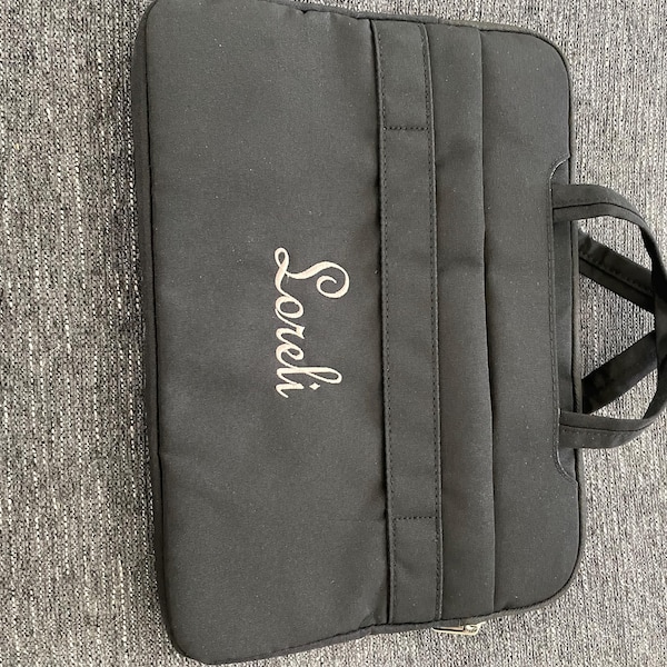 Monogrammed Laptop Sleeve, Custom Laptop Tablet Case, Personalized ...