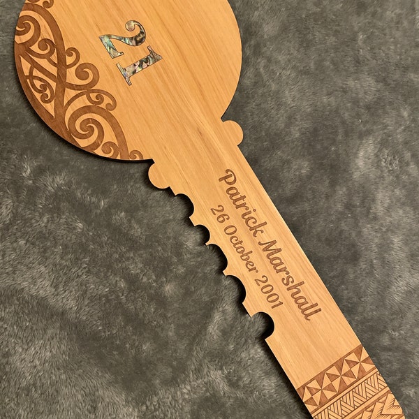 21st Birthday Key | Maori & Pasifika | Made in New Zealand | Heart Rimu ...