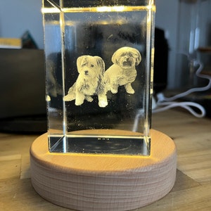 3D Crystal Photo, Custom 3D Crystal Photo Cube, Custom Photo Gift ...