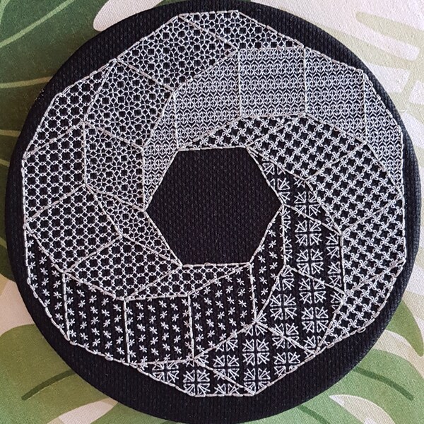 Infinity Ring Blackwork Embroidery Pattern: Sacred Geometry (digital ...